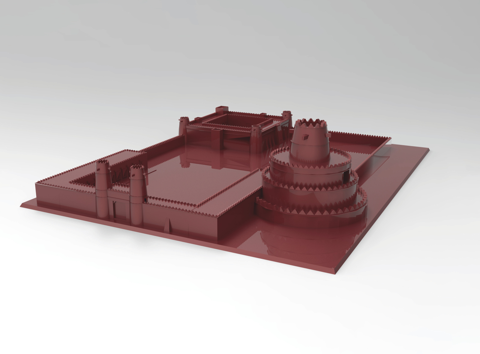 3D Fort Model by Rajeev Sahay on Dribbble