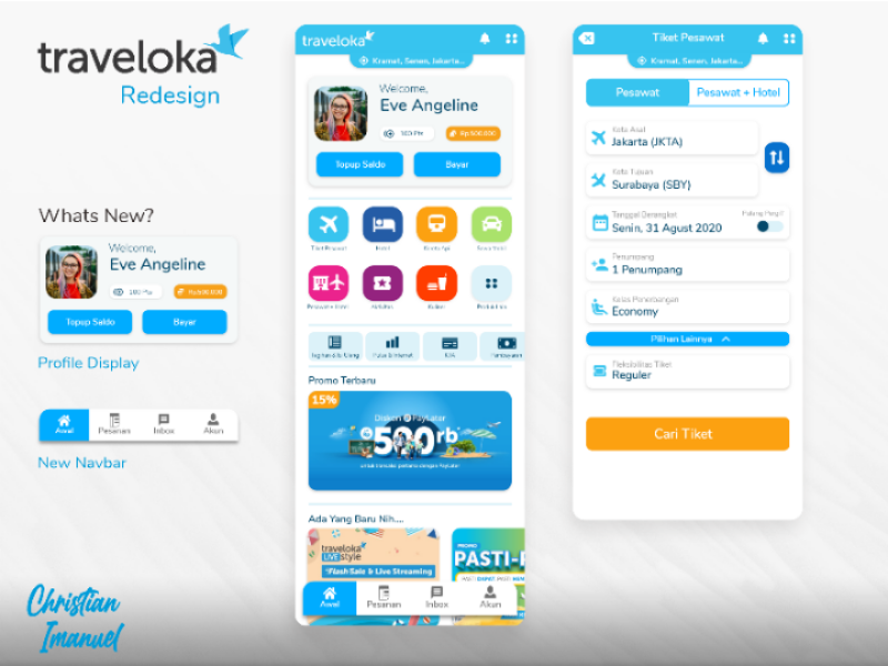 Traveloka UI Redesign by Stressman on Dribbble