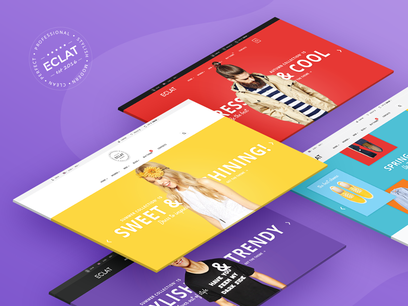 Eclat - online store by Helena Stretovych on Dribbble