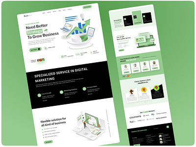 ui ux agency website design by Md Nazmul Islam on Dribbble