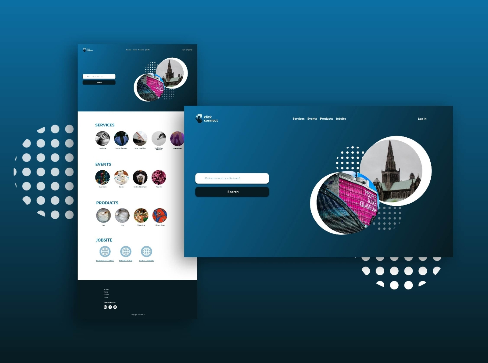 Click Connect UI by Samuel Olalekan on Dribbble
