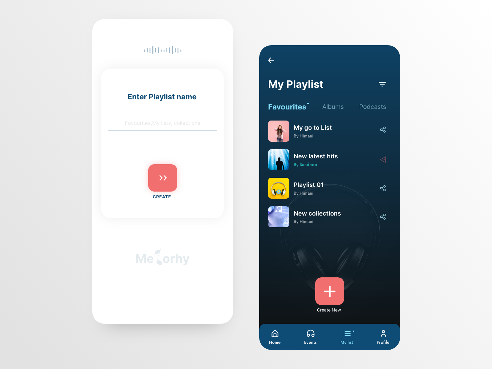 Music Playlist Concept UI UX by Bhavuk Thakur on Dribbble
