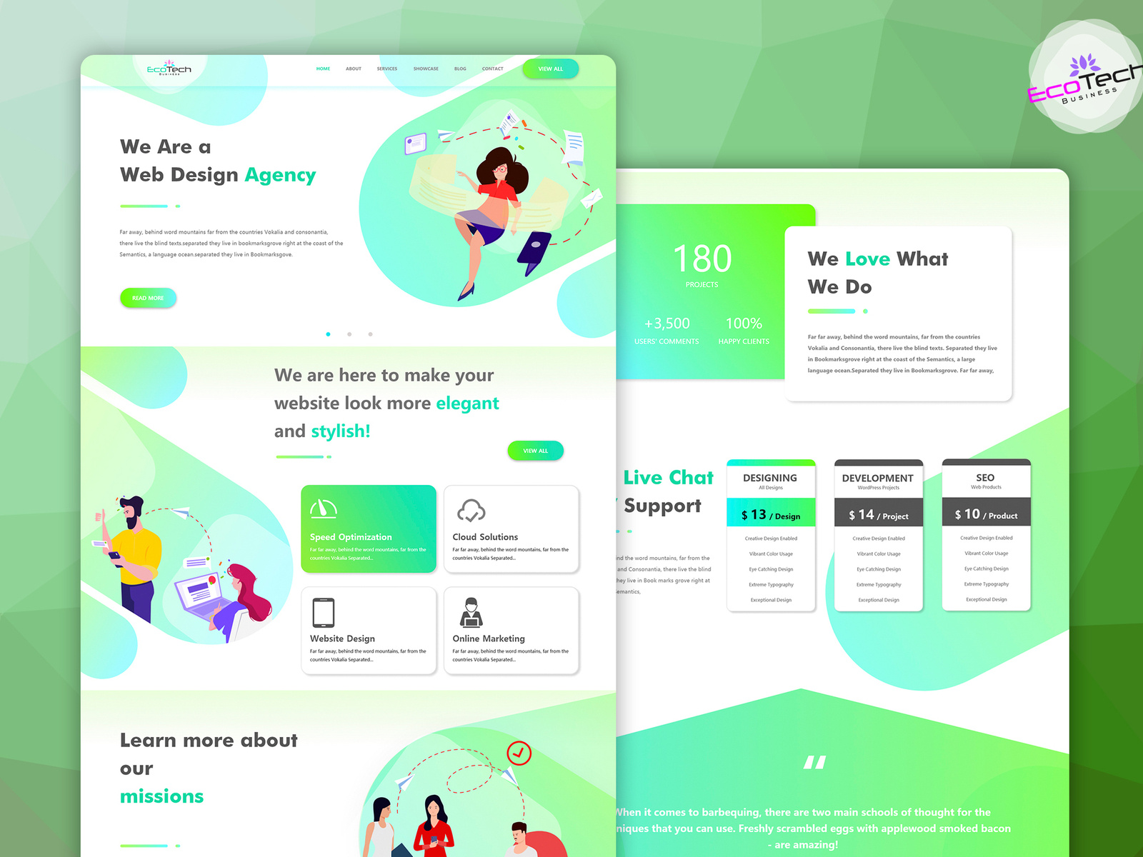 software business website by Sathish Kumar on Dribbble
