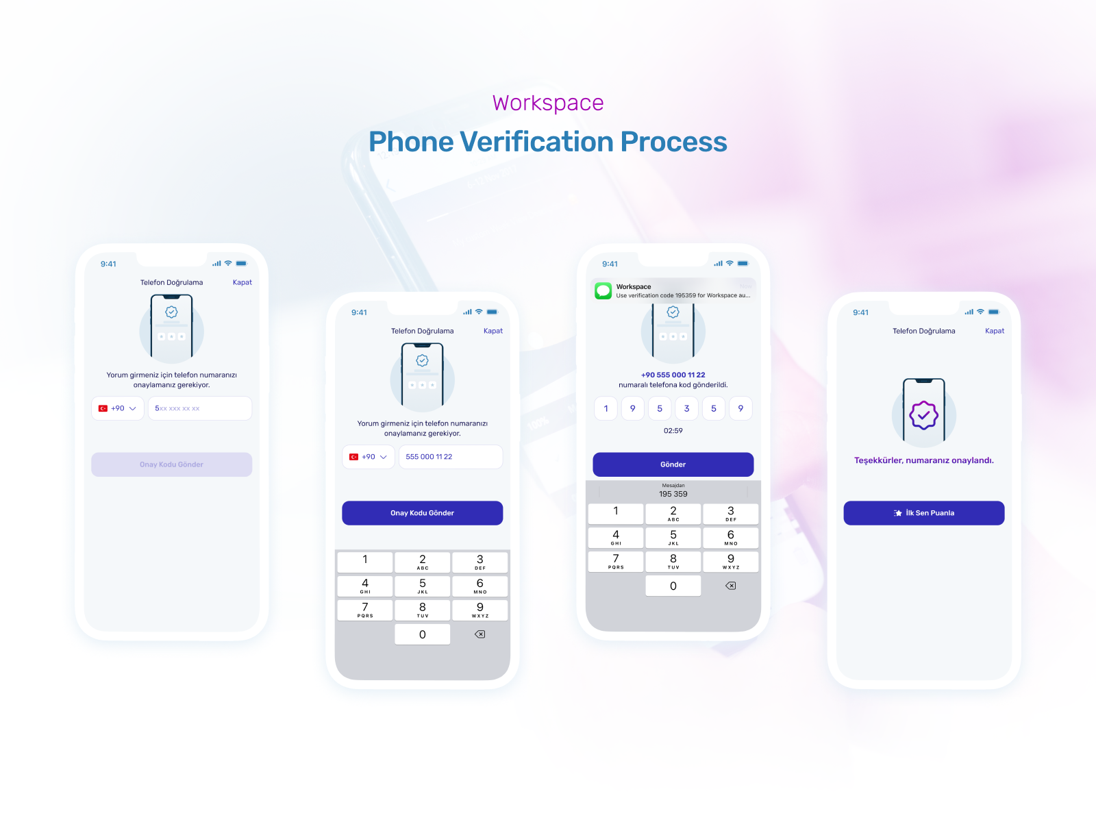 Phone Verification Process by Ender on Dribbble