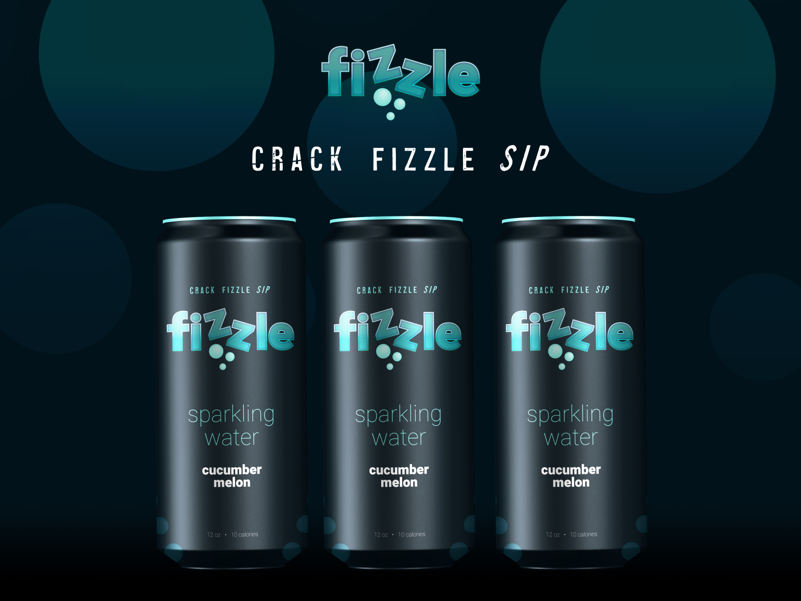 Fizzle Sparkling Water // Weekly Warmup by McKenna Schaller on Dribbble