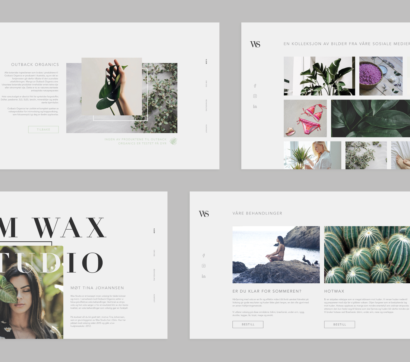 Web design // Visual Identity by Zora Korovic on Dribbble