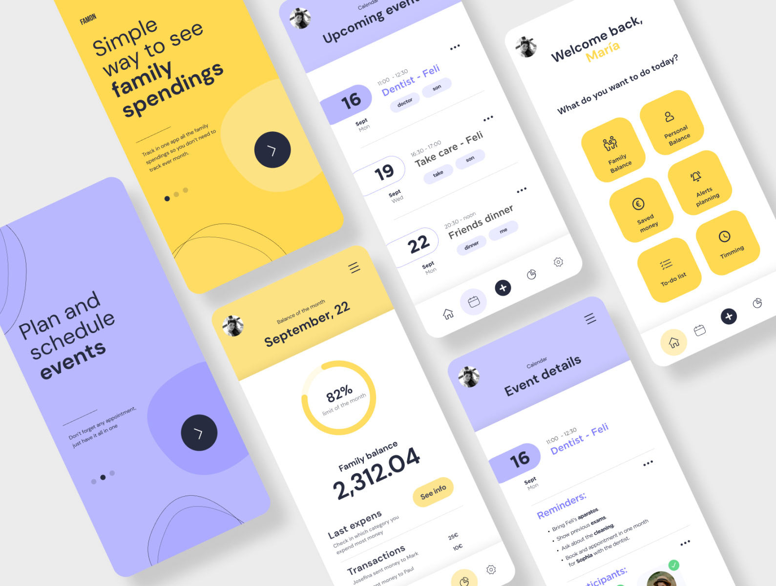 Family app by Paula Solis | Strategic Brand Designer on Dribbble