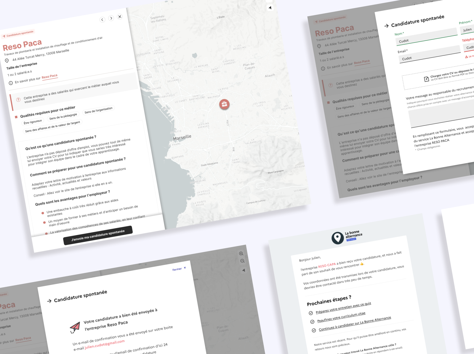 La Bonne Alternance - Spontaneous application flow by Damien Boyer on ...