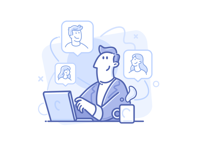Video Call by Serge | Logo and illustration on Dribbble