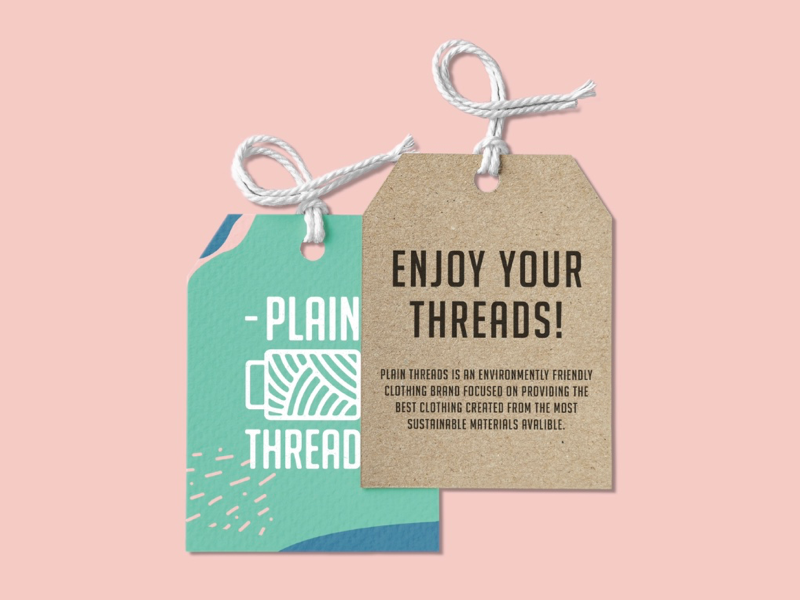 Plain Threads Tag by Aron Mitchell on Dribbble