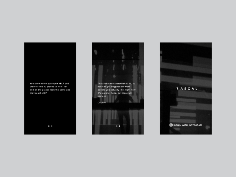 Rascal Recommendation App by Matej Grušovnik on Dribbble