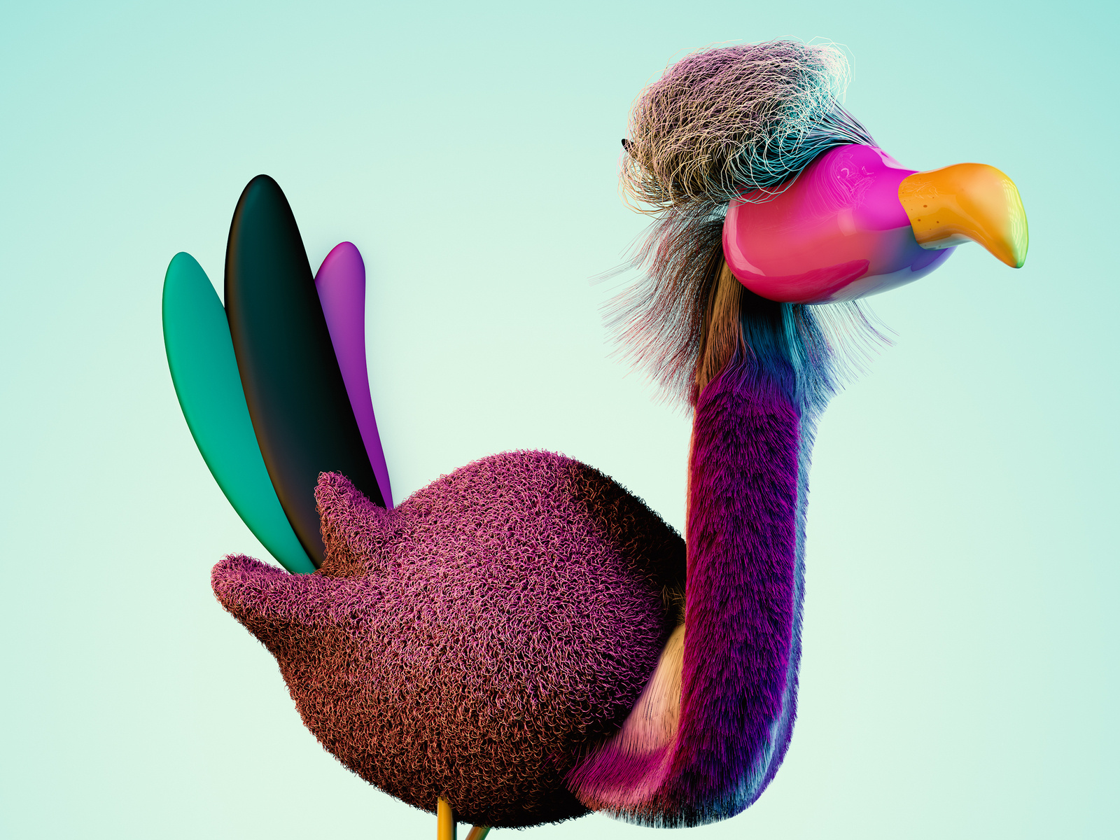 3d Bird by Nico Serrano on Dribbble