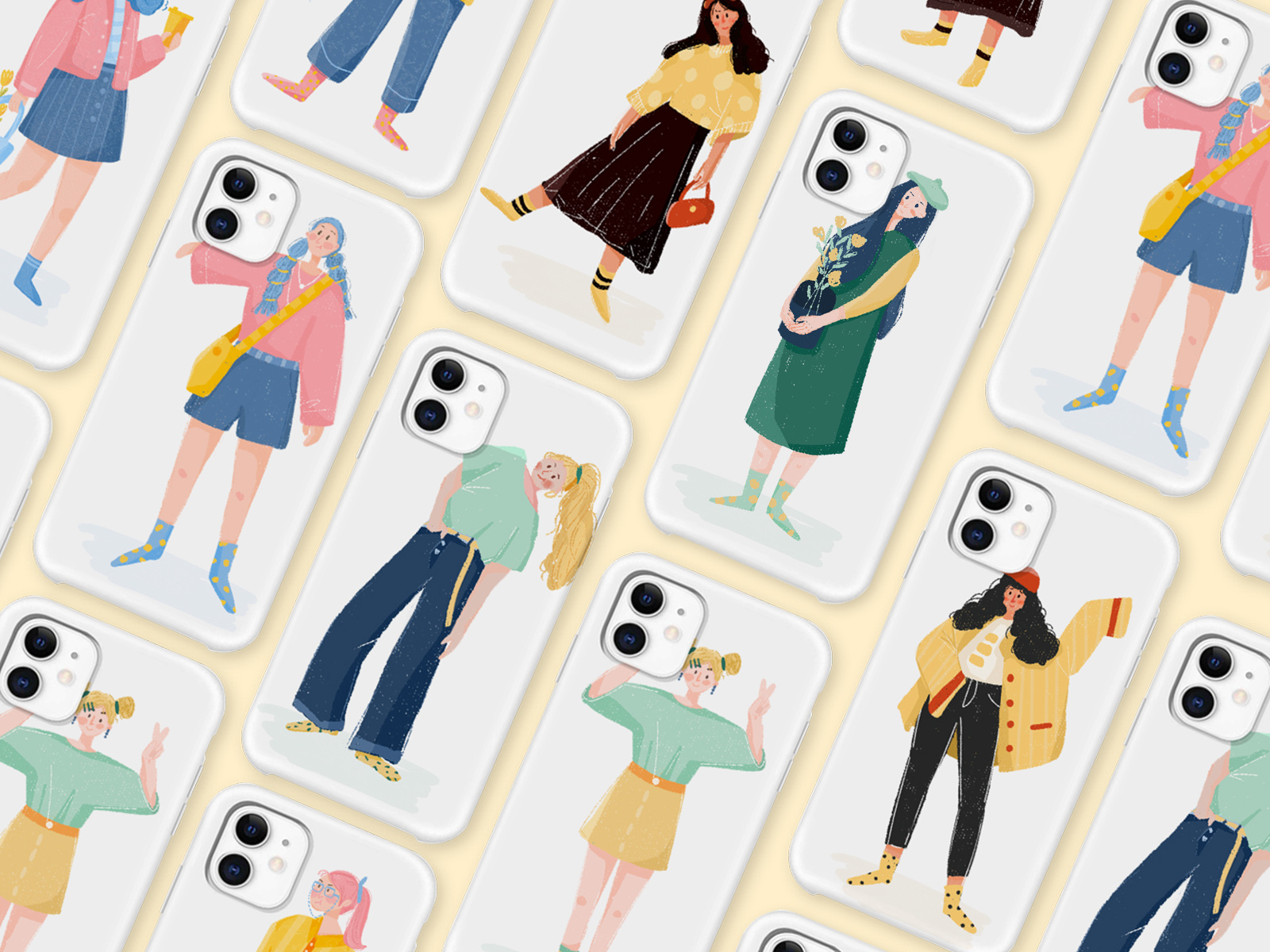 color girs by A.jin on Dribbble