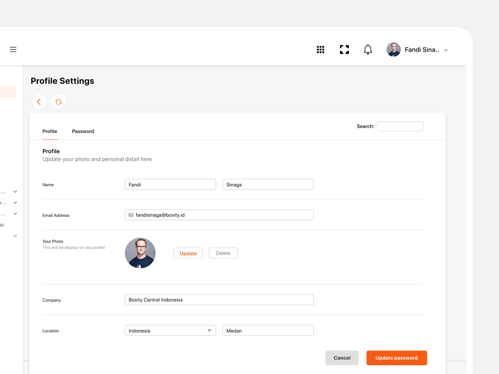 Profile Settings Web App by Ipandi Sinaga on Dribbble