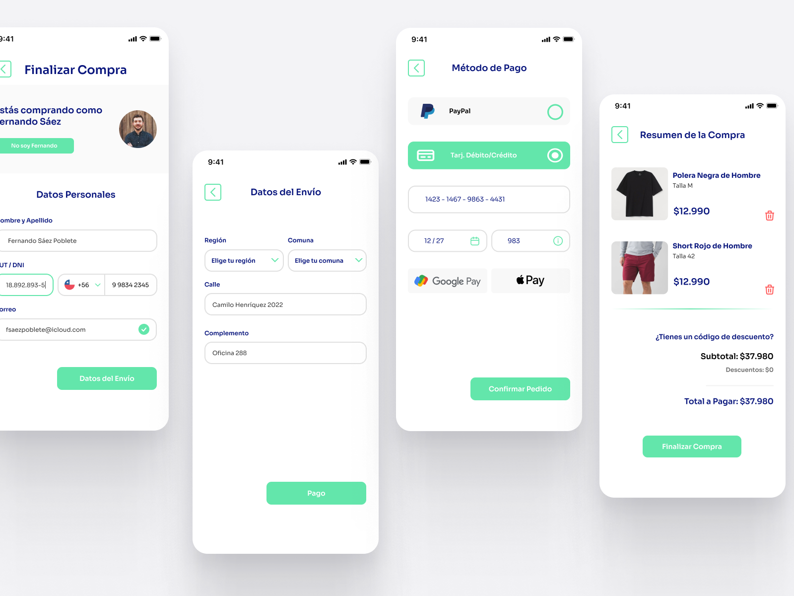 App Checkout by Adolfo Sepúlveda on Dribbble