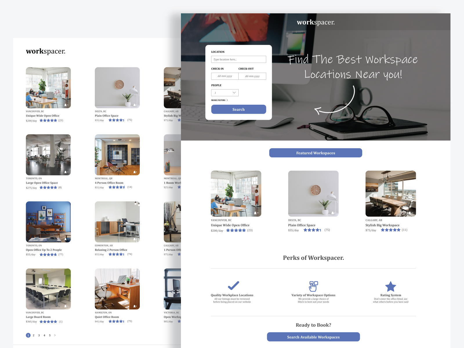 Workspacer - Web Design by DesignSniper on Dribbble