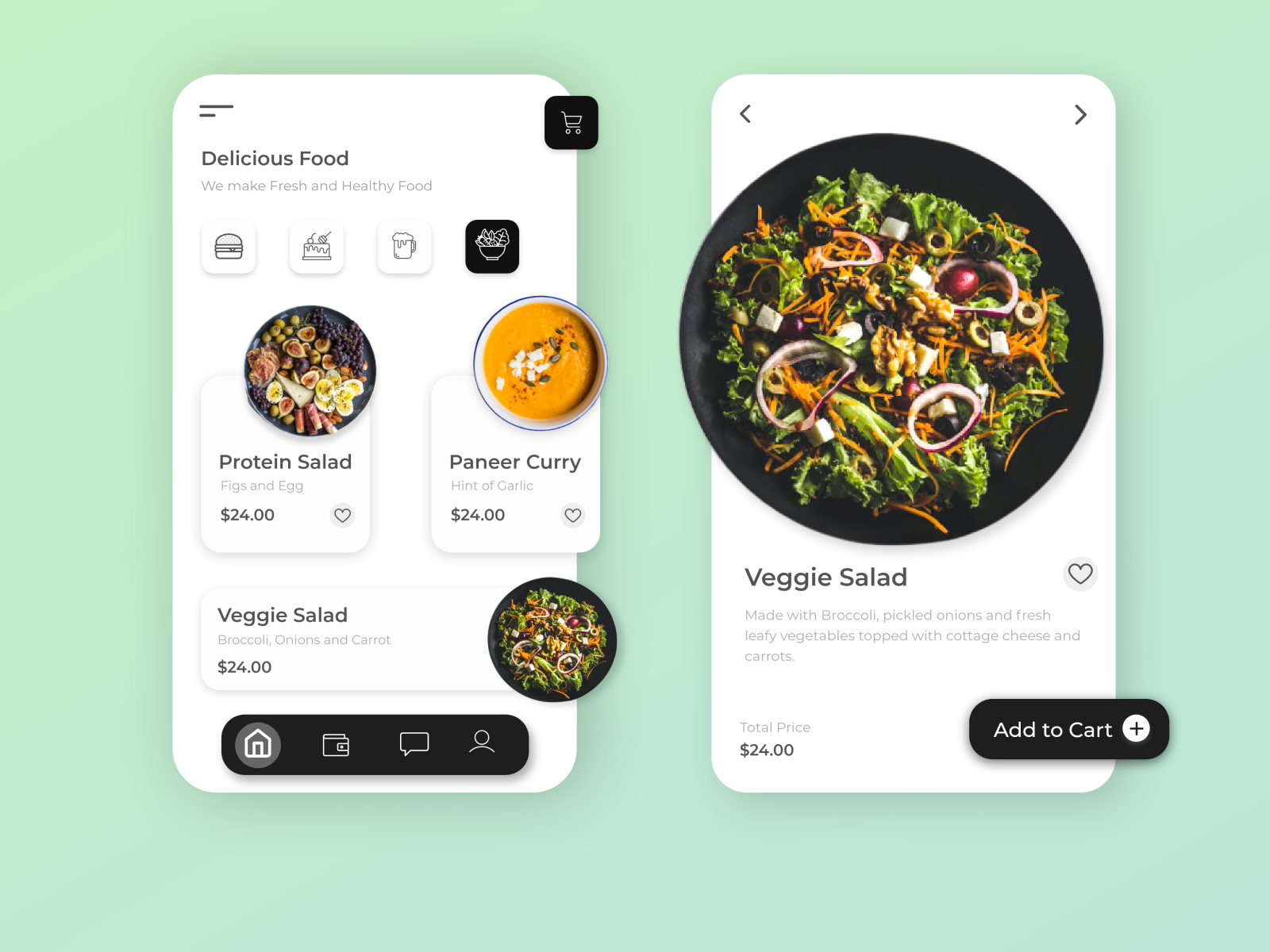 Restaurant UI by Suhad M on Dribbble