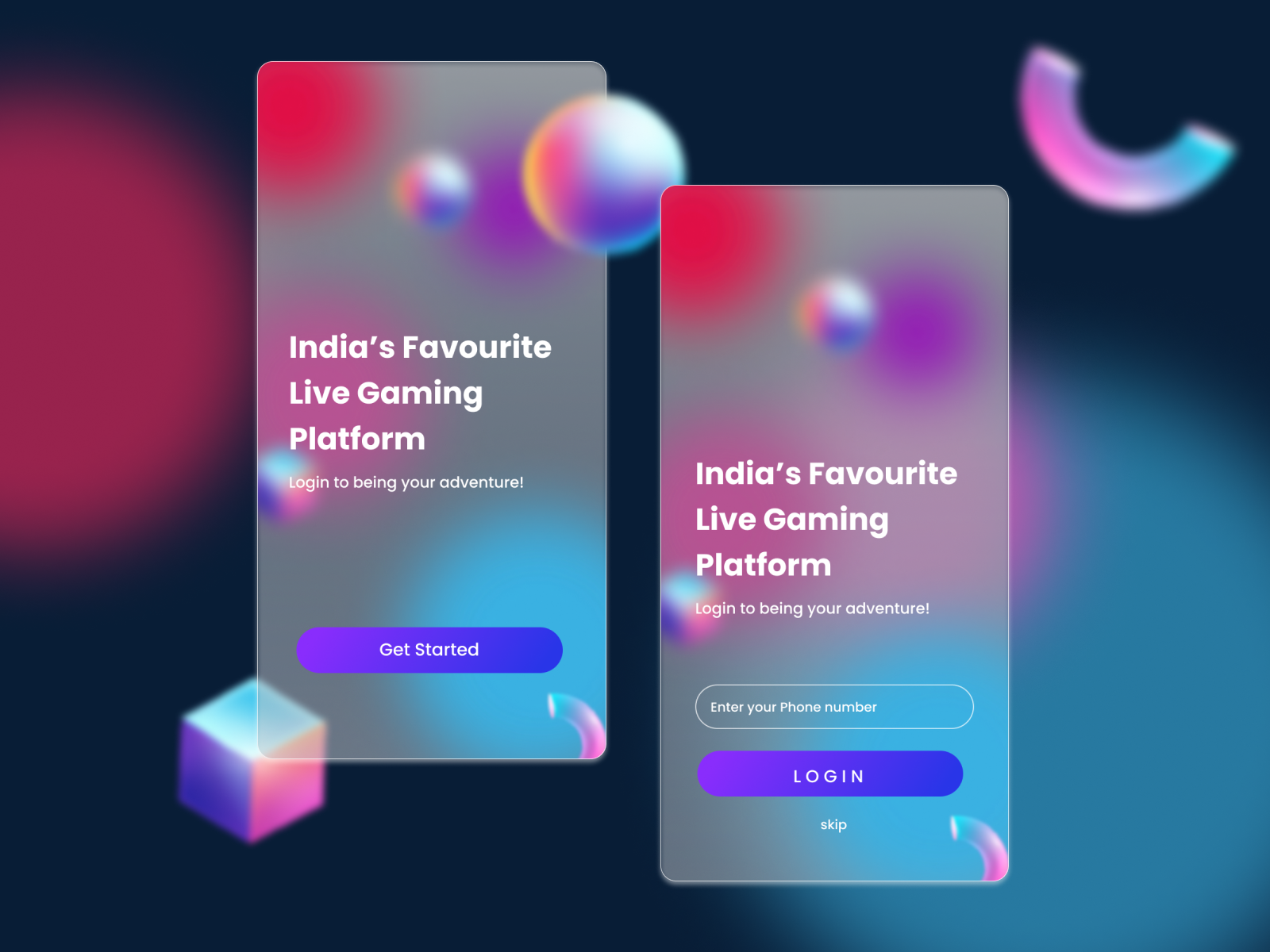 Login Screen by Suhad M on Dribbble