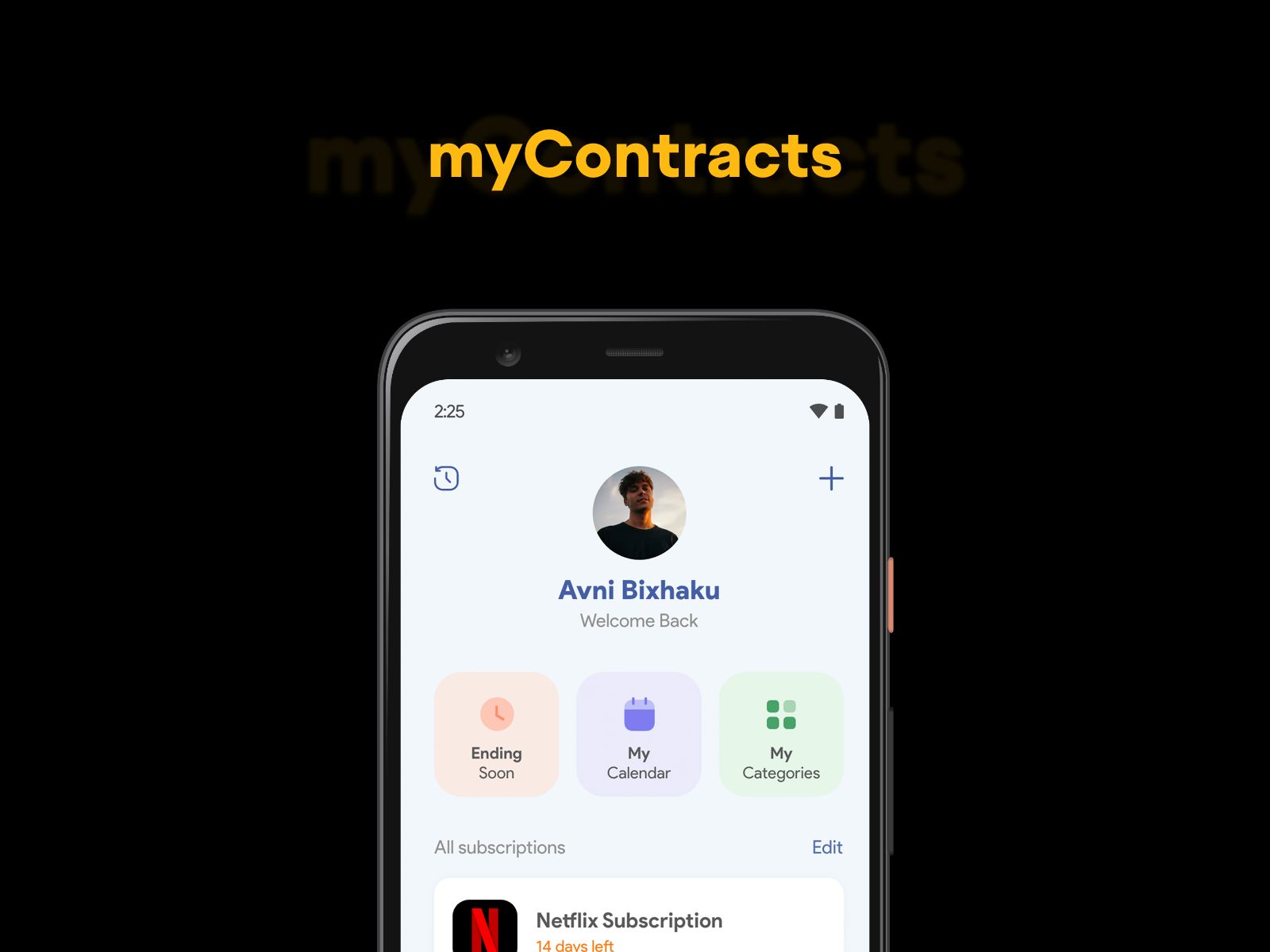 myContracts by Avni Bixhaku on Dribbble