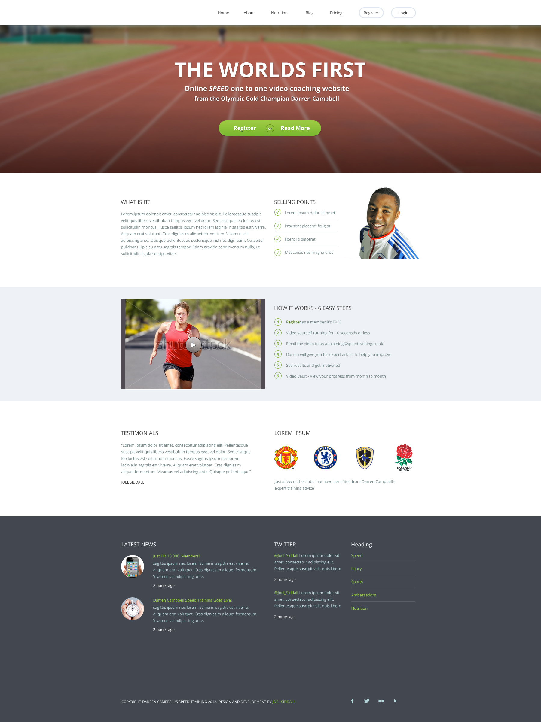 Wordpress Homepage Design by Joel Siddall on Dribbble