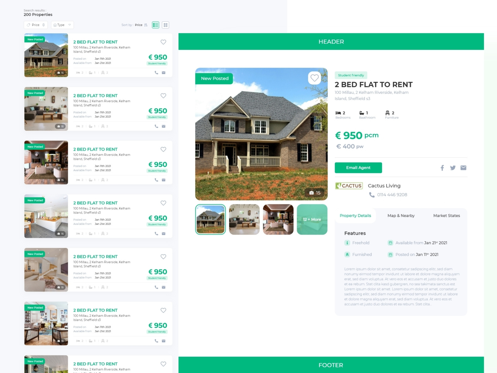 Property Search Page by Abhishek Thakur on Dribbble