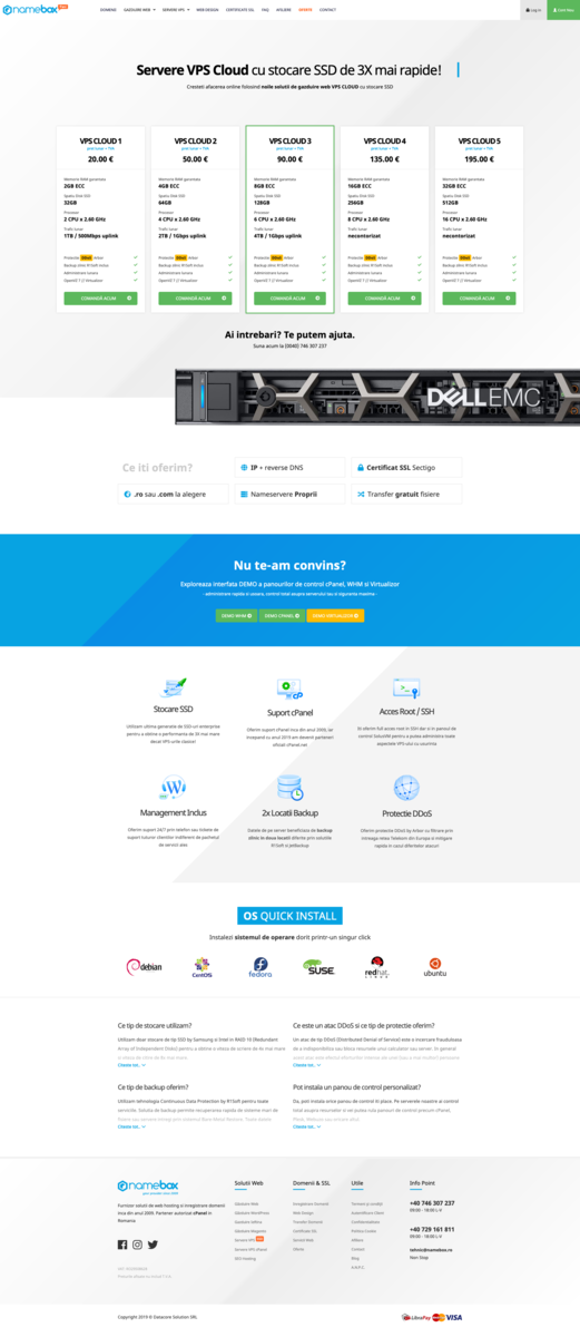 VPS pricing design by Vasile Precup | Dribbble