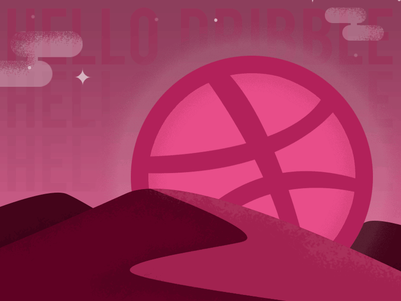 Hello Dribble by Katha A. on Dribbble