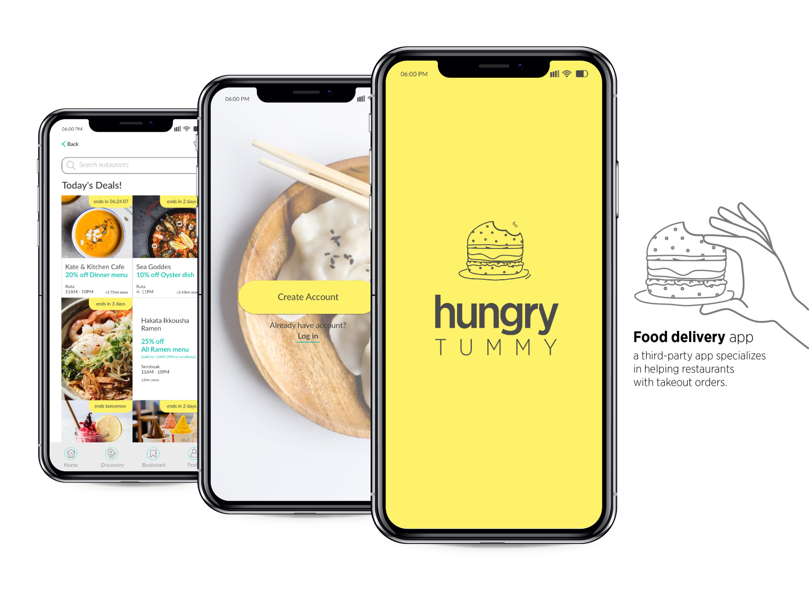 Hungry Tummy - A Food Delivery App by Debby Handoko on Dribbble