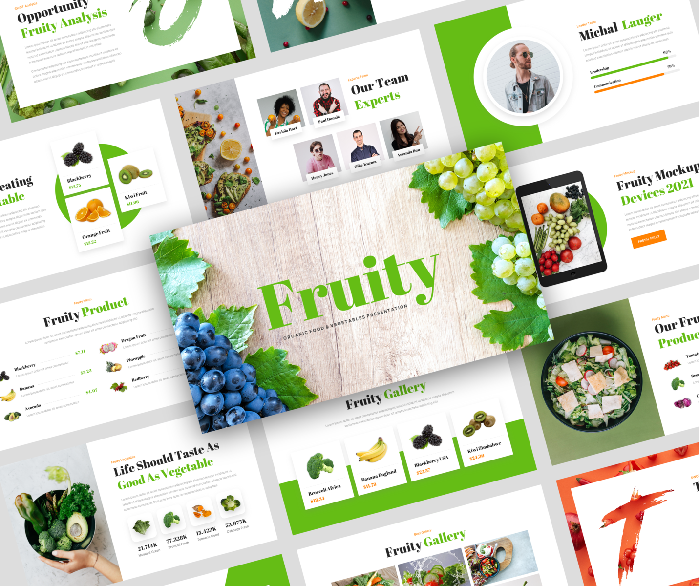 Fruity - Organic Food, Fruit & Vegetable Presentation Template by ...