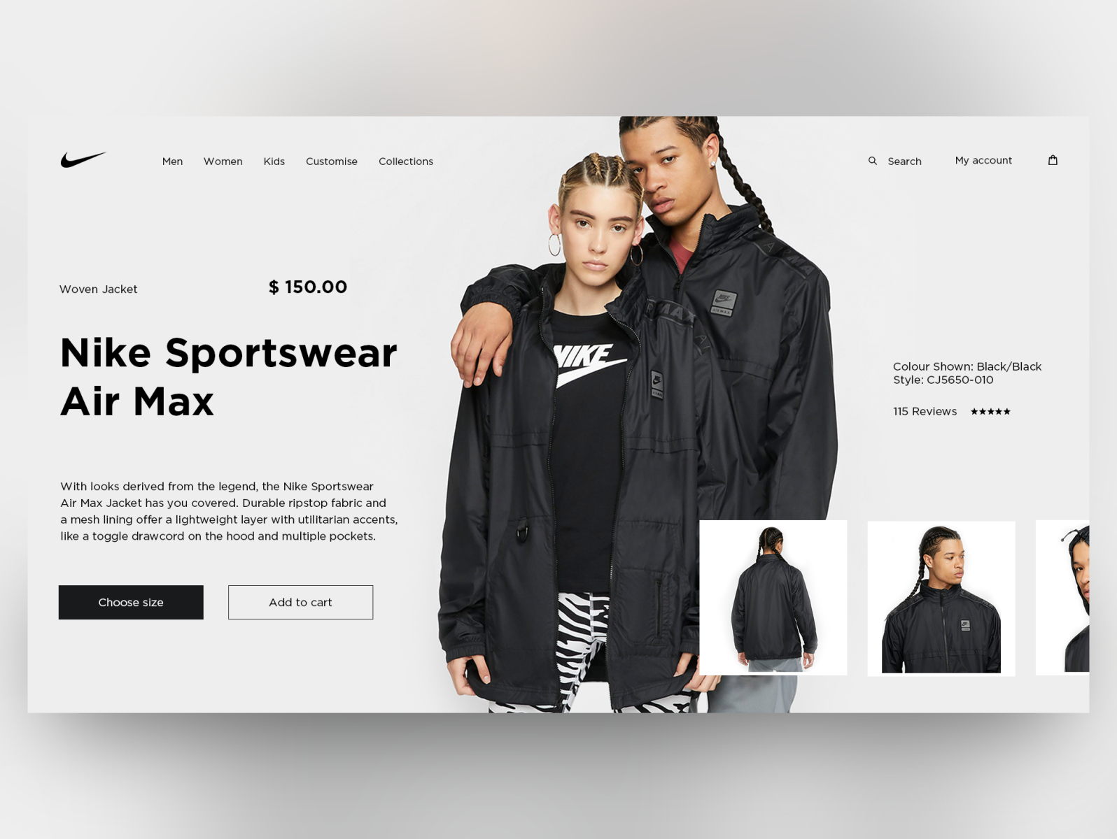 Nike - Store Home Page Concept by Ekaterina Starchenko on Dribbble
