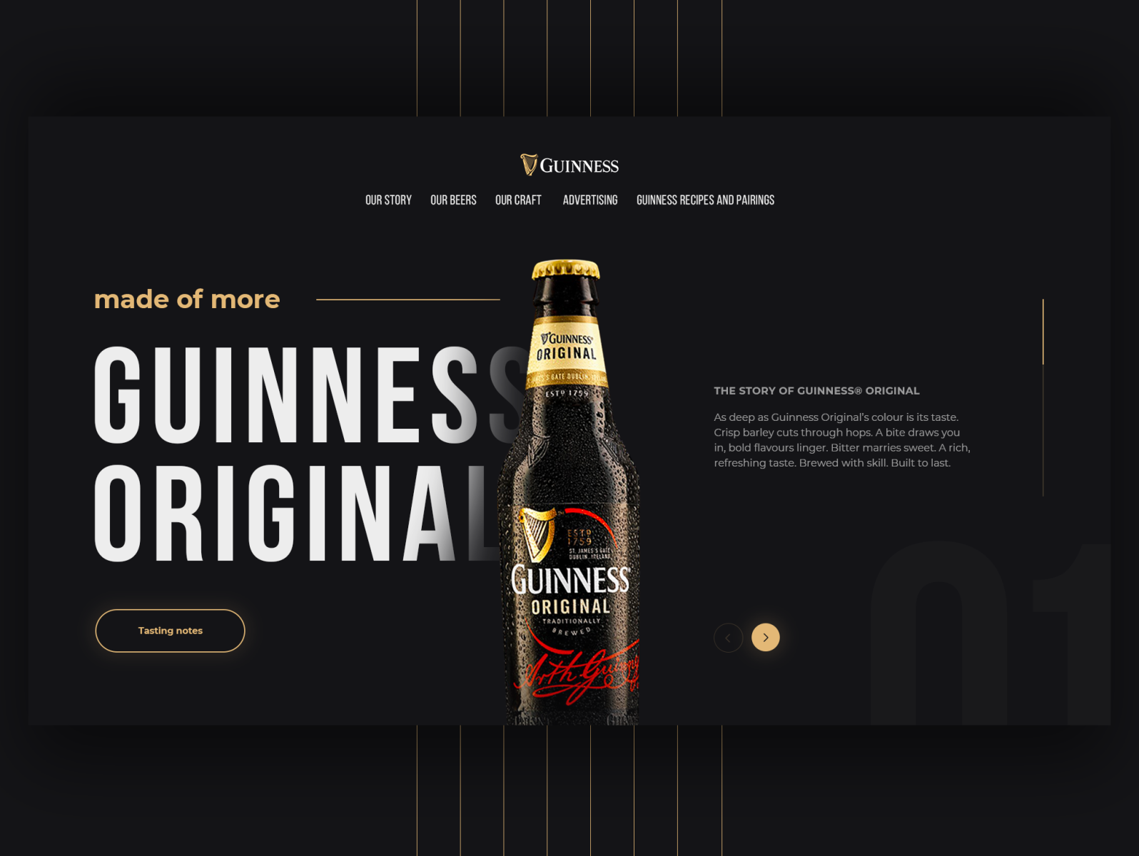 Guinness Beer Redesign Concept by Ekaterina Starchenko on Dribbble