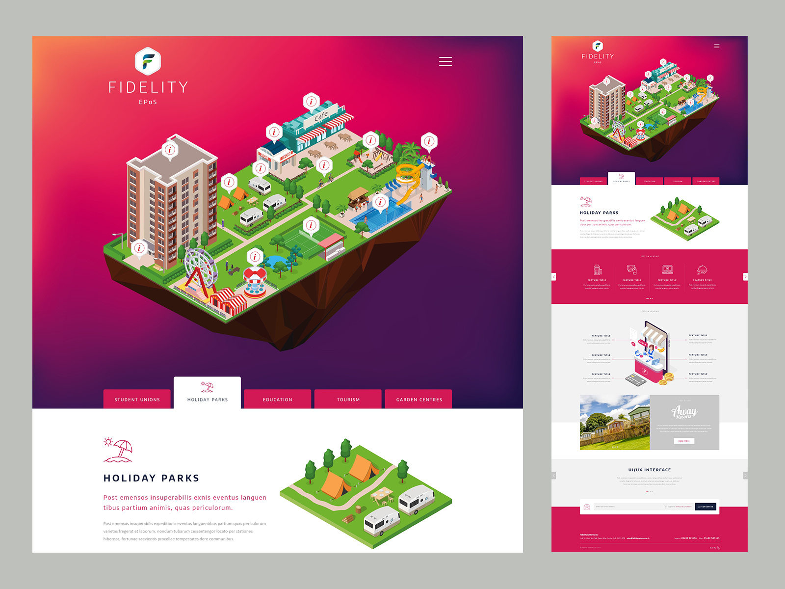 Fidelity EPoS - Home Page by Lee Crampton on Dribbble