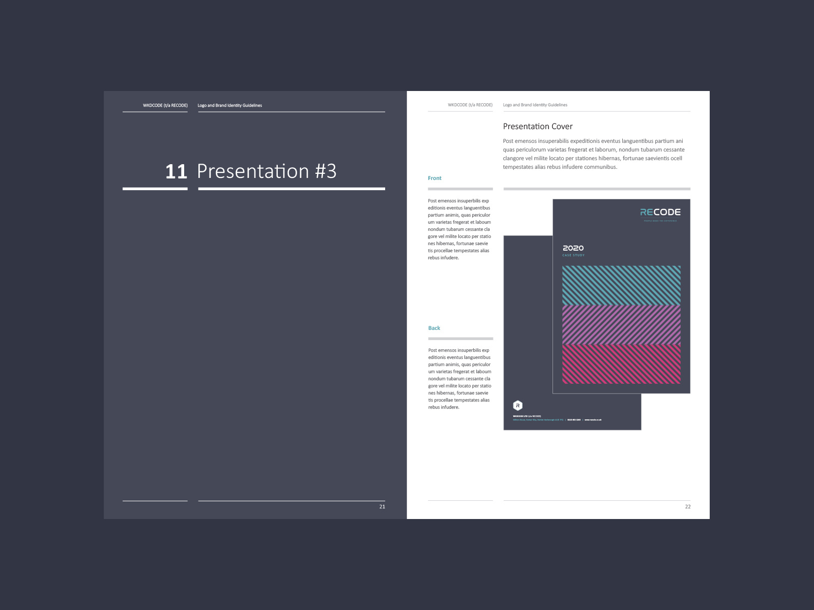 Recode - Brand - Brochure Cover 3 by Lee Crampton on Dribbble