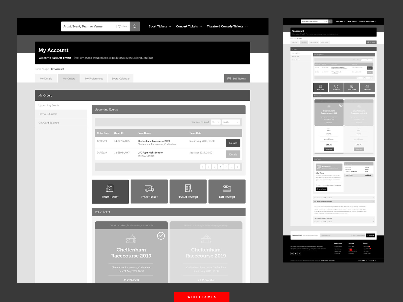 Wireframe Example 2 by Lee Crampton on Dribbble
