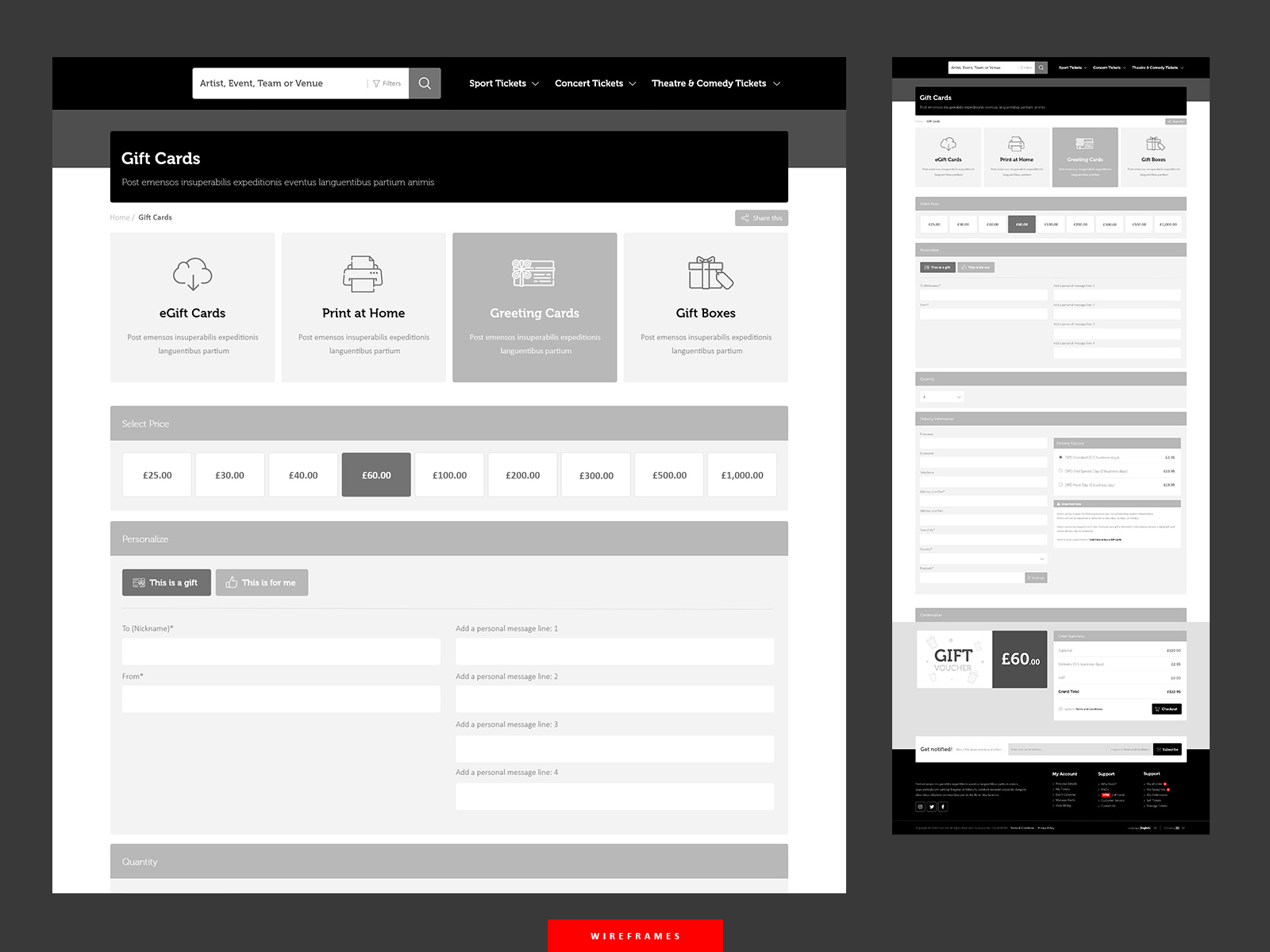 Wireframe Example 10 by Lee Crampton on Dribbble