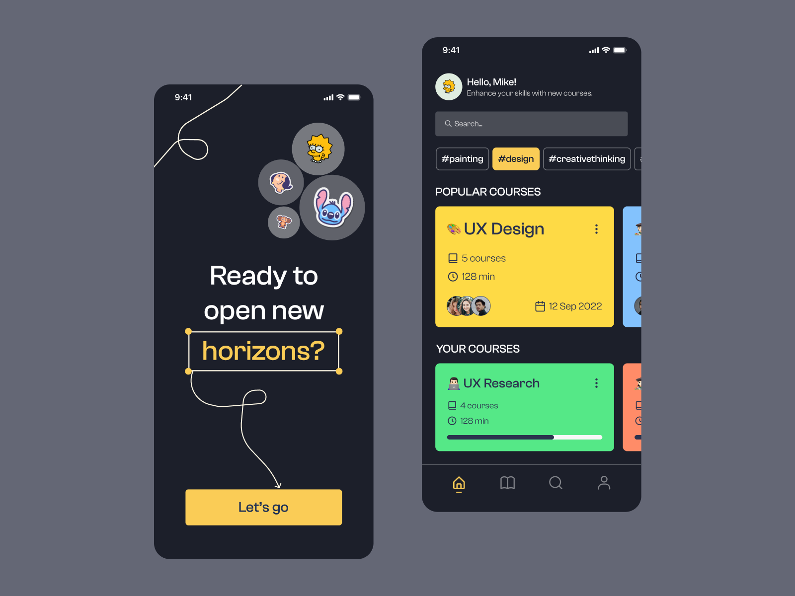E-learning app design 📚 by Seda Ghukasyan on Dribbble