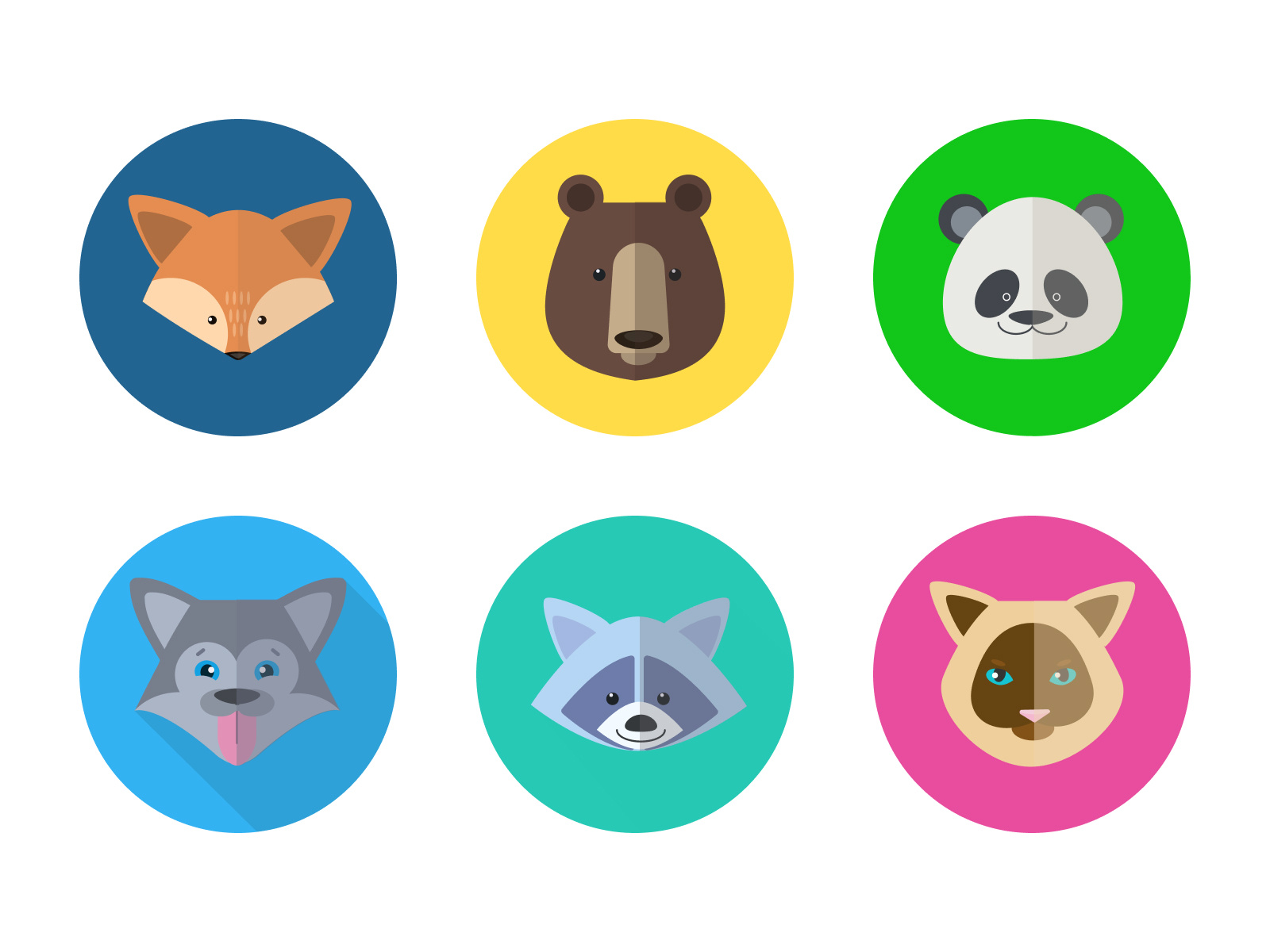 animals icons dribble by Daria Legkaia on Dribbble