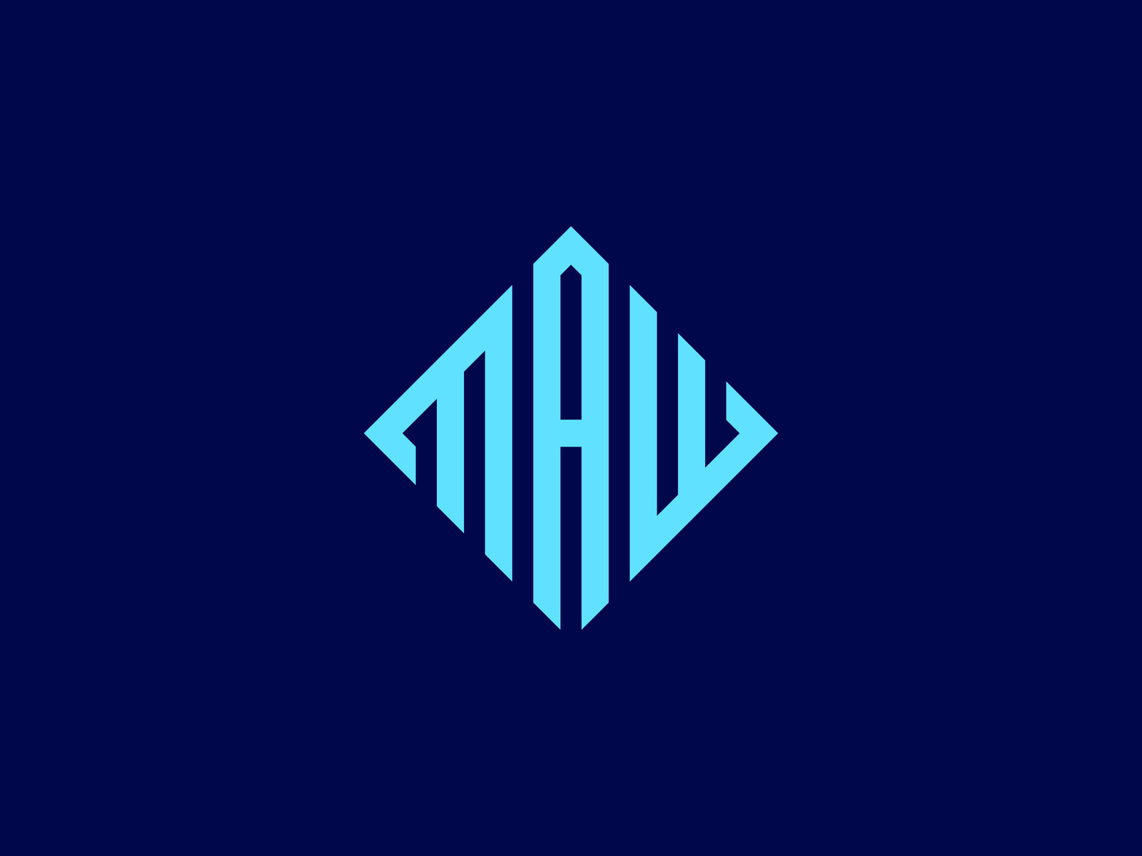 MAW monogram by Sabuj Ali on Dribbble