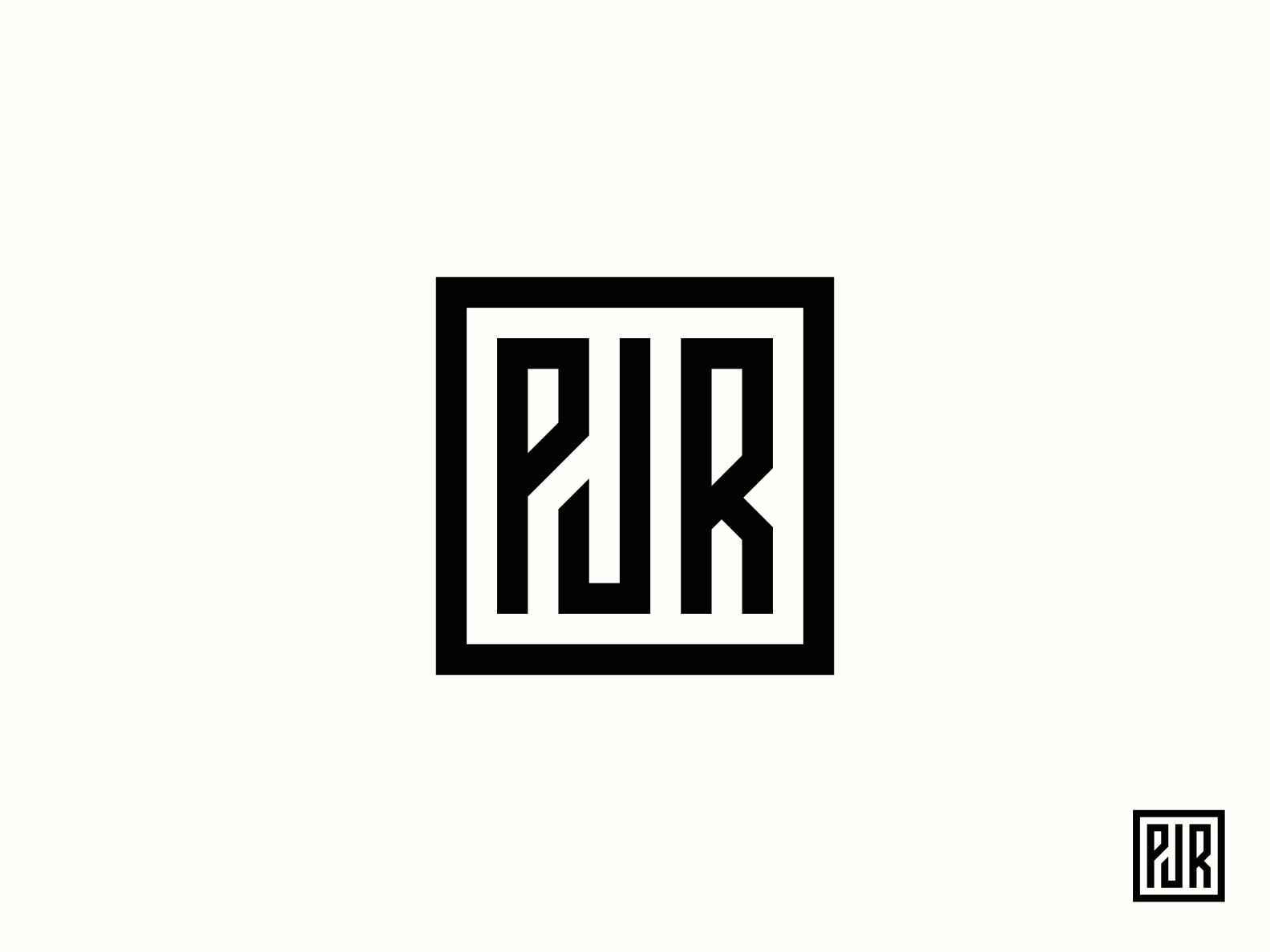 PJR | Custom letter logo by Sabuj Ali on Dribbble