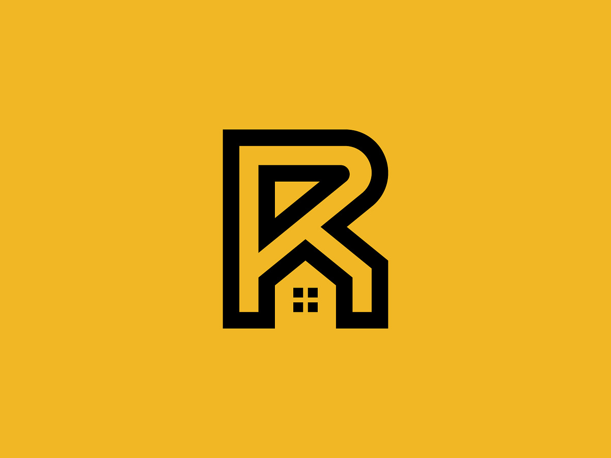 Letter R Home Logo by Sabuj Ali on Dribbble