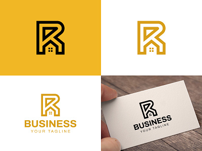 Letter R Home Logo by Sabuj Ali on Dribbble