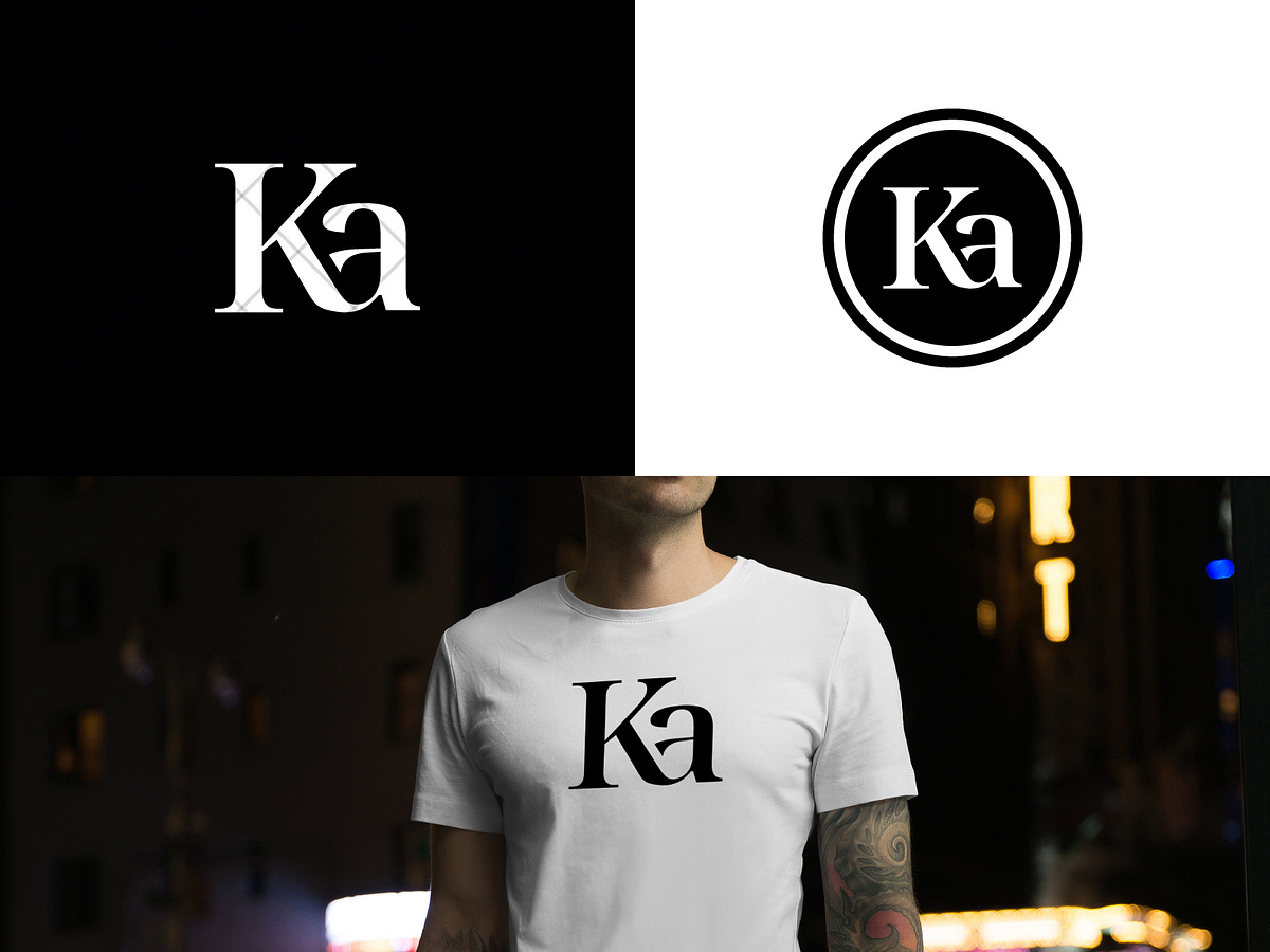 KA Monogram Logo by Sabuj Ali on Dribbble