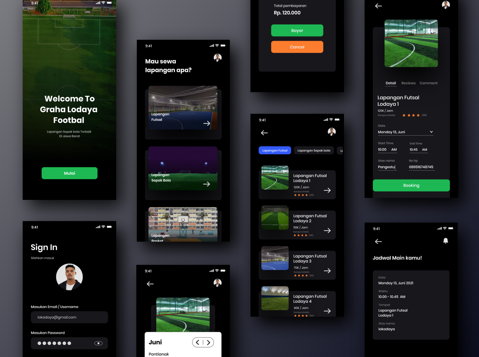 Tenant Field Mobile App UI by Inzi Pangestu on Dribbble