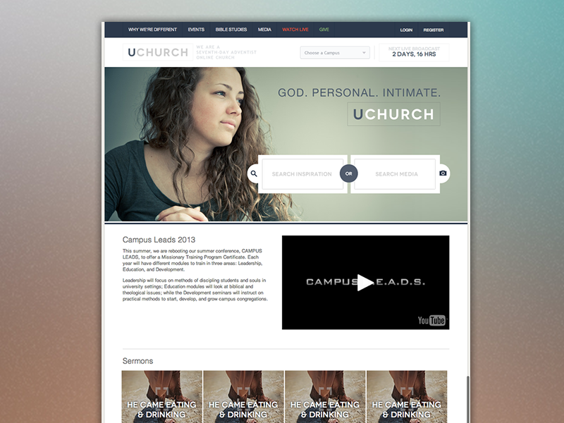 Church Website by Coded Design on Dribbble