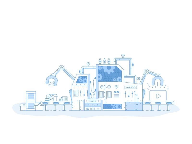 Content machine by Andrew Sereda on Dribbble