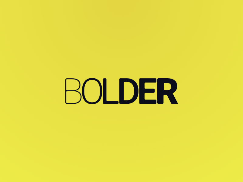 Bolder Typeface by Stas Kulesh 🥝 on Dribbble