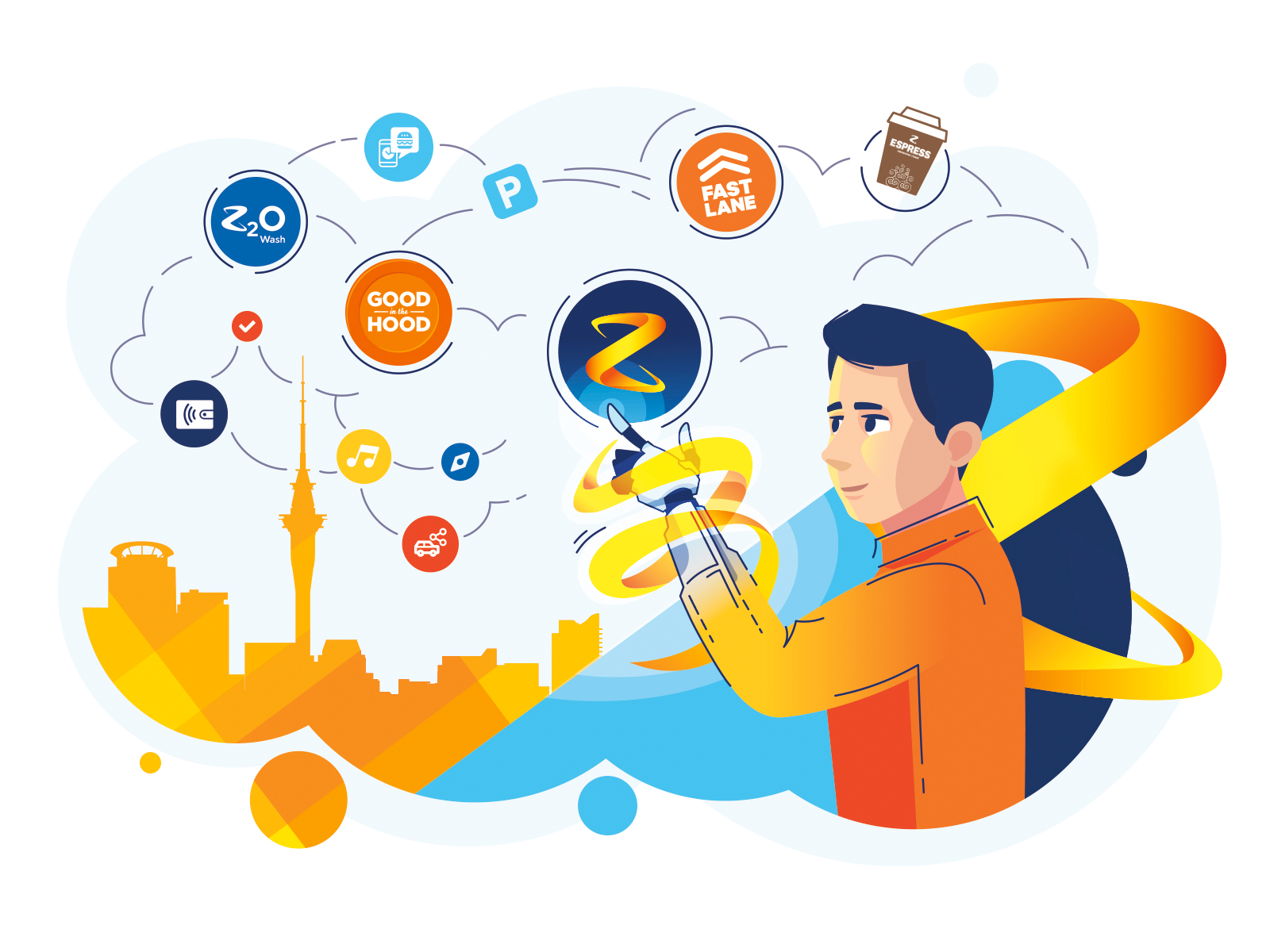 Z Energy Character by Stas Kulesh 🥝 on Dribbble