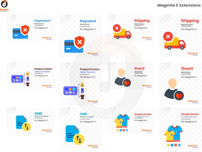 Magento Extension icon design by Dolphin Web Solution on Dribbble