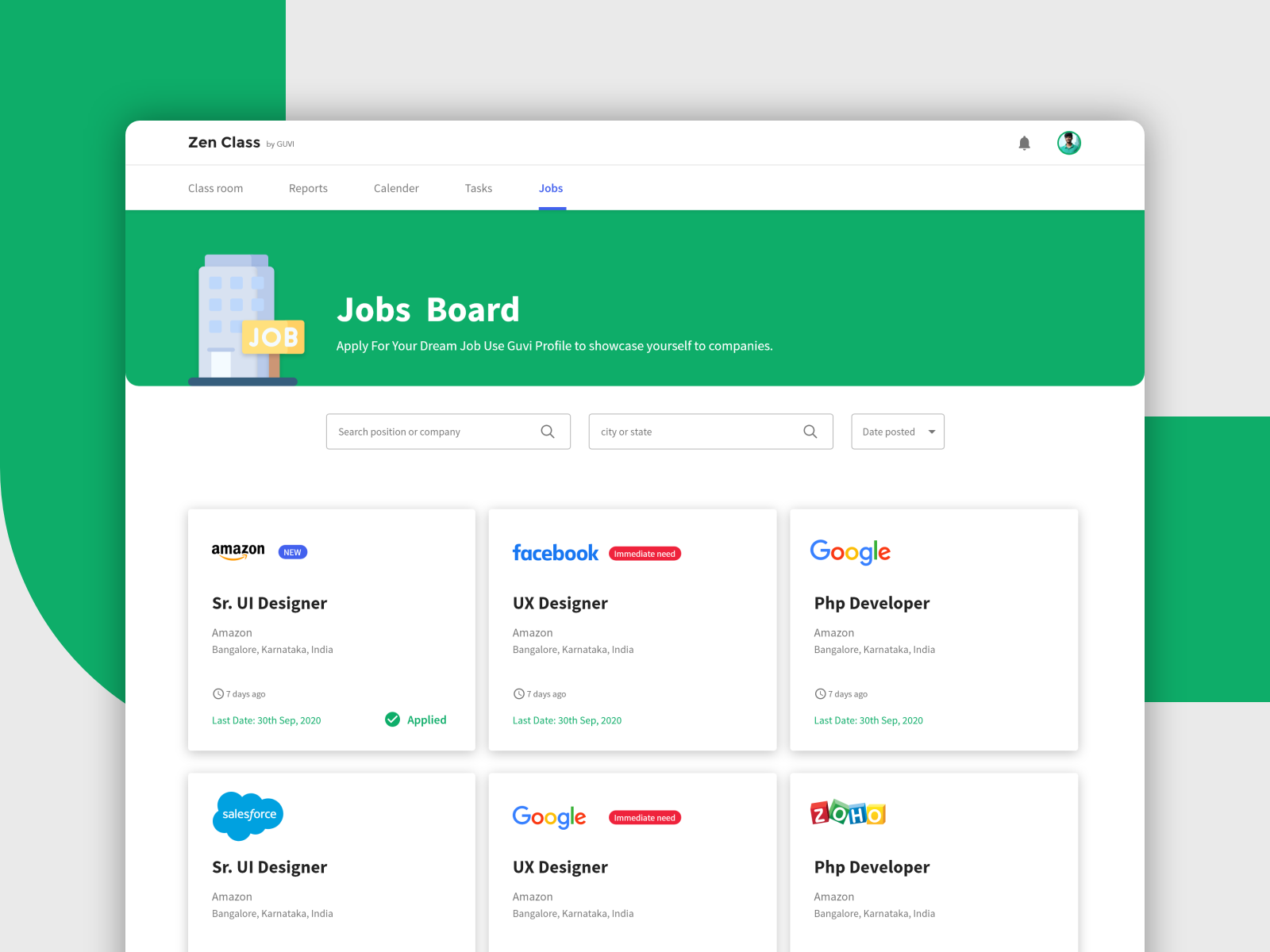 Jobs page UI Design by Agilan KS on Dribbble