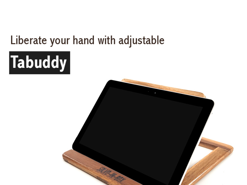 Liberate your hand with adjustable ‘tab stand’ by Solvd inbox on Dribbble